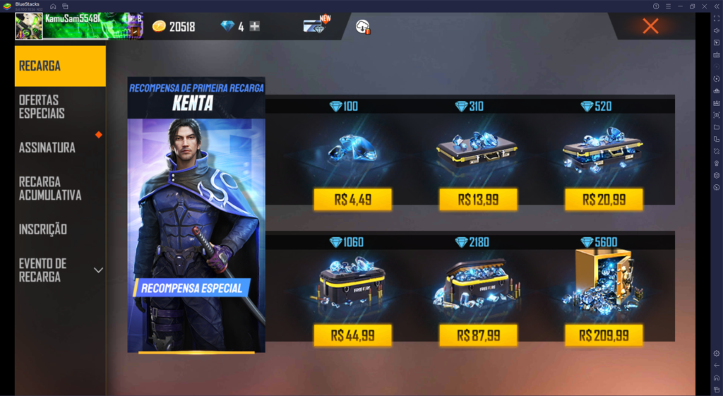 Como jogar de Kenta em Garena Free Fire: Guia de Habilidades | BlueStacks