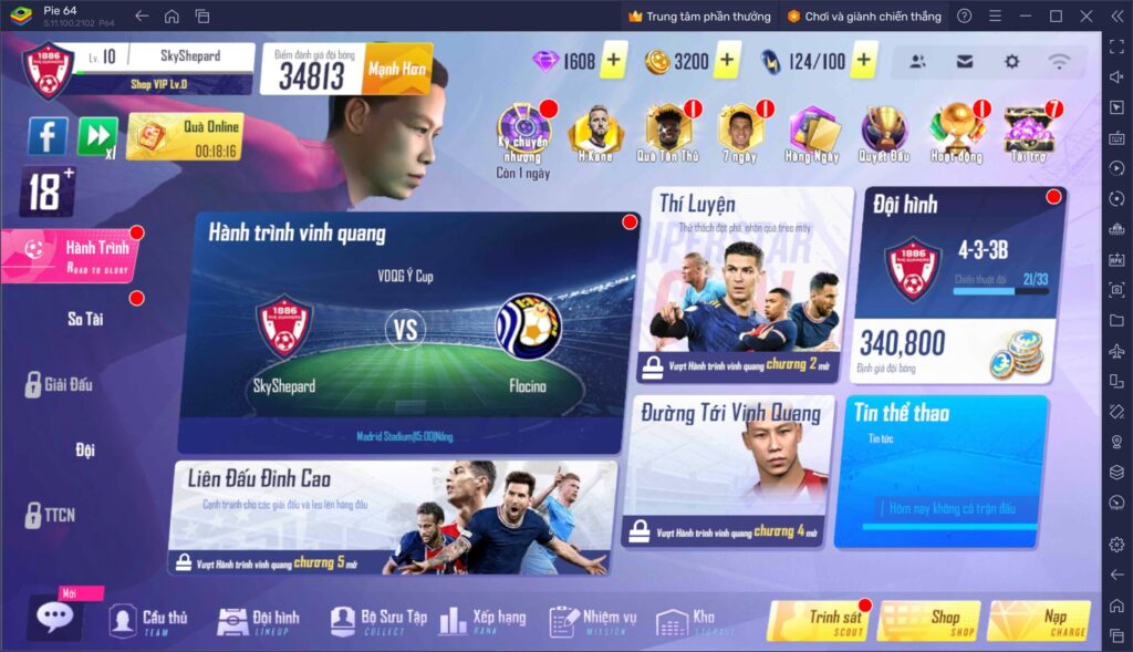 Football Pro VTC: Cẩm nâng xây dựng đội hình yêu thích trên PC | BlueStacks