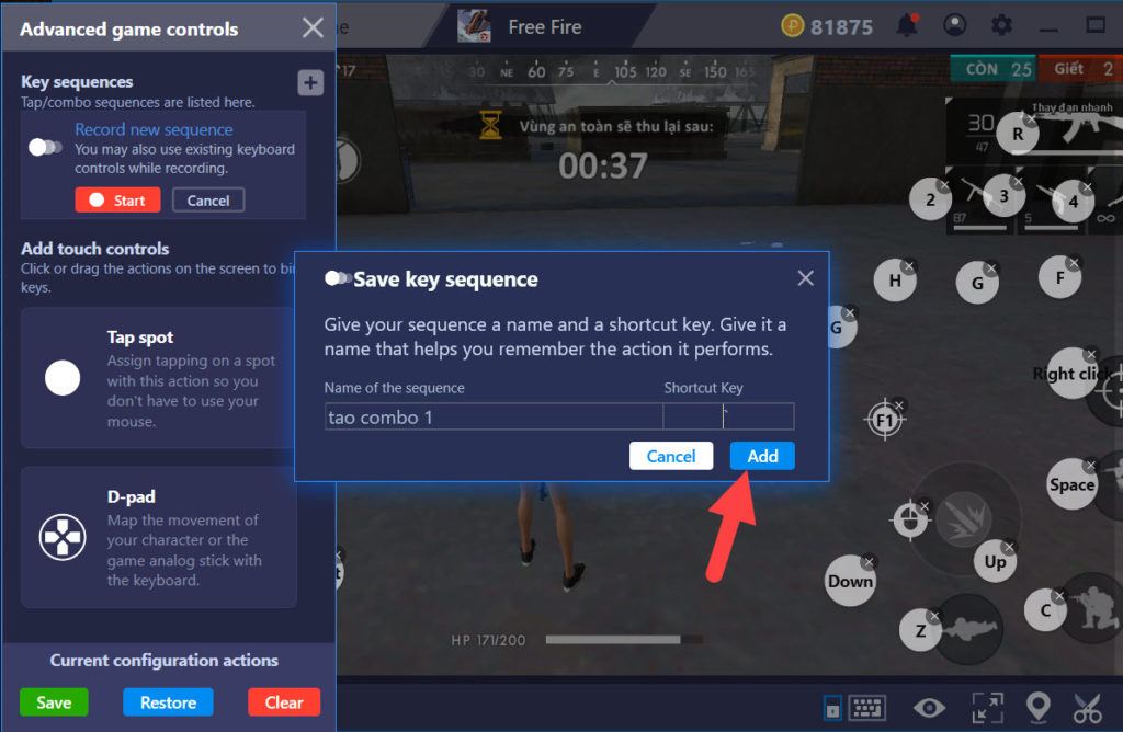 Garena Free Fire: Thiết lập gán phím, tạo combo khi chơi với BlueStacks ...