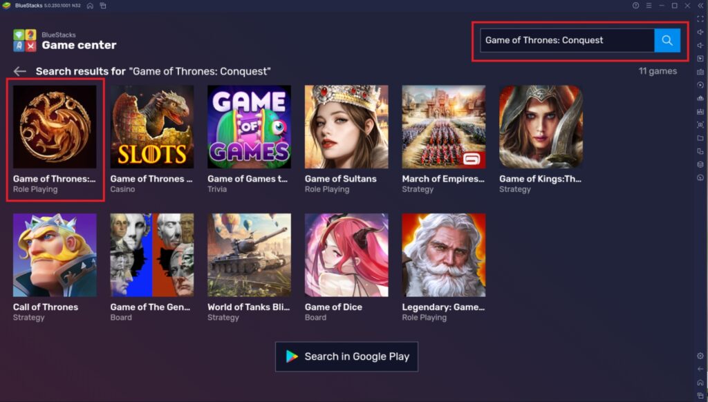 How to Play Game of Thrones: Conquest on PC with BlueStacks