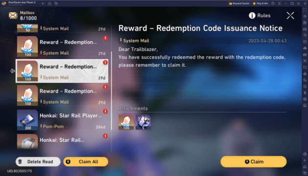Gift Code Honkai: Star Rail Yang Bisa Kamu Tukarkan Dengan Hadiah Spesial! | BlueStacks
