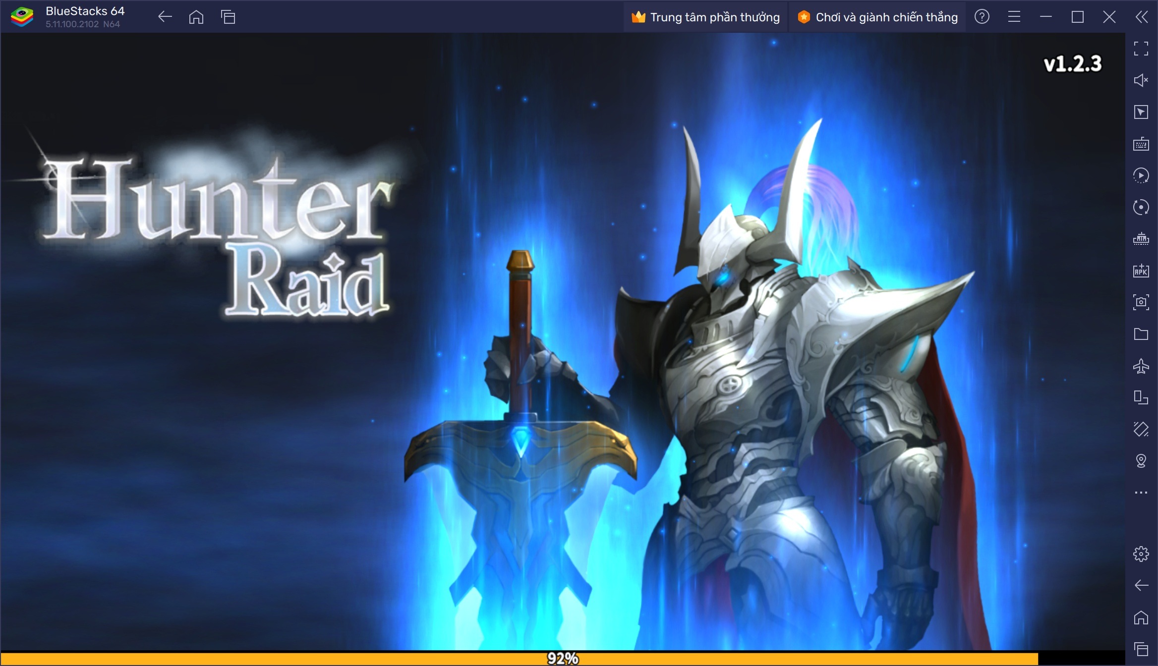 Sinh tồn giữa bầy quái vật khi chơi Hunter Raid: Idle RPG trên PC với BlueStacks