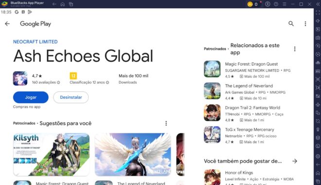 Como instalar e jogar Ash Echoes Global no PC com o BlueStacks