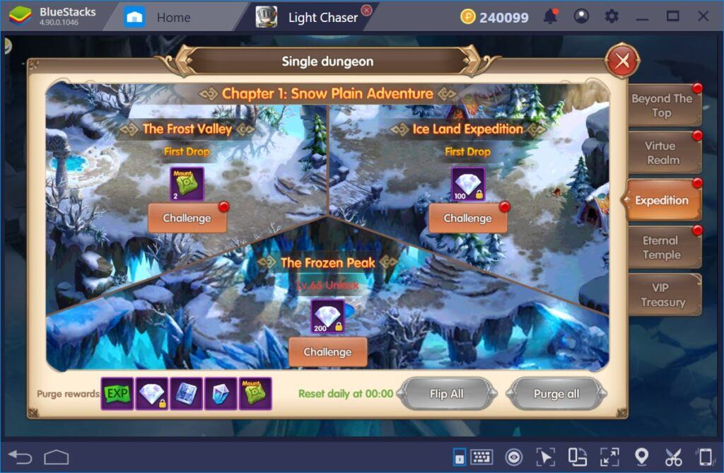 Light Chaser: Tìm hiểu hệ thống Single và Multiple Dungeon | BlueStacks