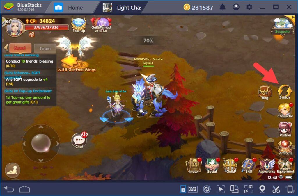 Tìm hiểu hệ thống nâng cấp trong Light Chaser | BlueStacks