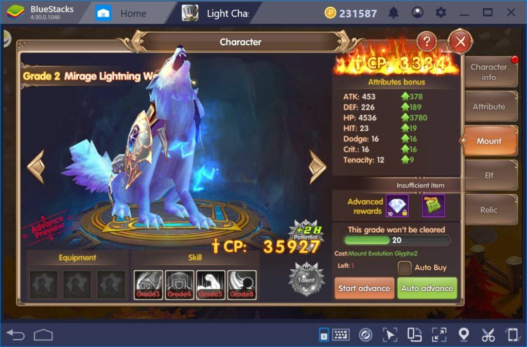 Tìm hiểu hệ thống nâng cấp trong Light Chaser | BlueStacks