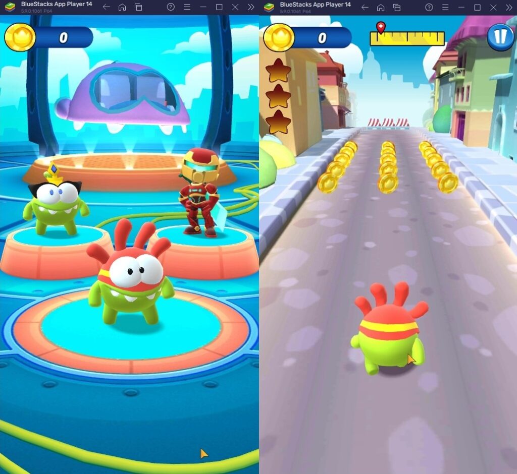 옴놈과 함께 달려봐요. 블루스택으로 지금 옴놈런 플레이 가능! | BlueStacks