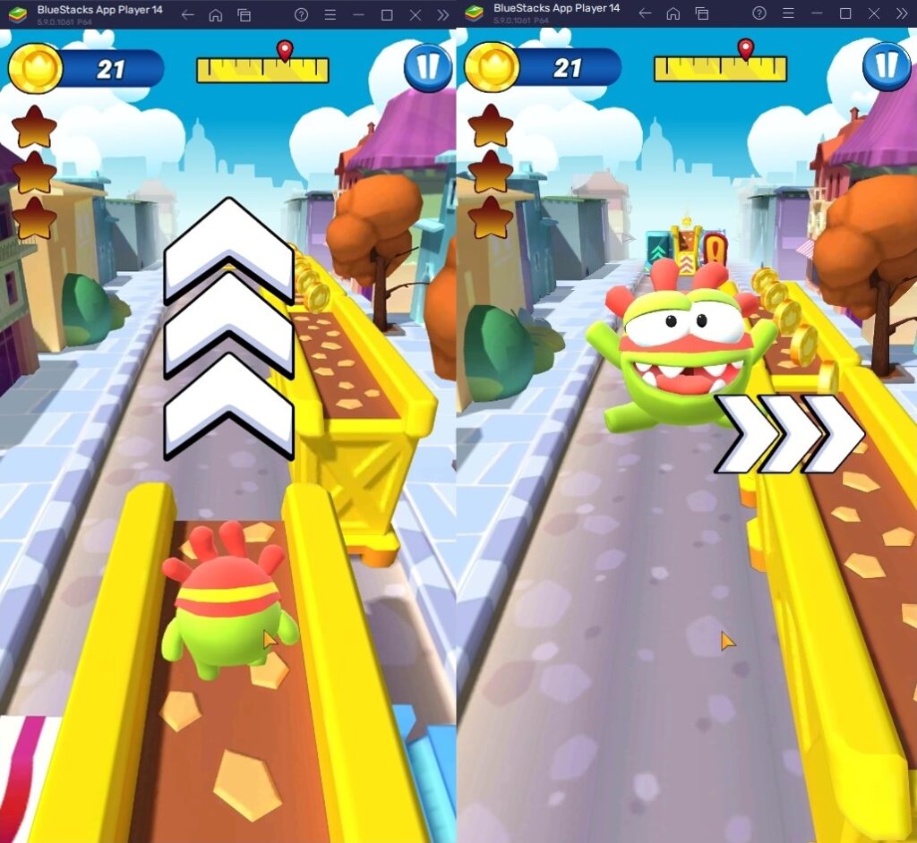 옴놈과 함께 달려봐요. 블루스택으로 지금 옴놈런 플레이 가능! | BlueStacks