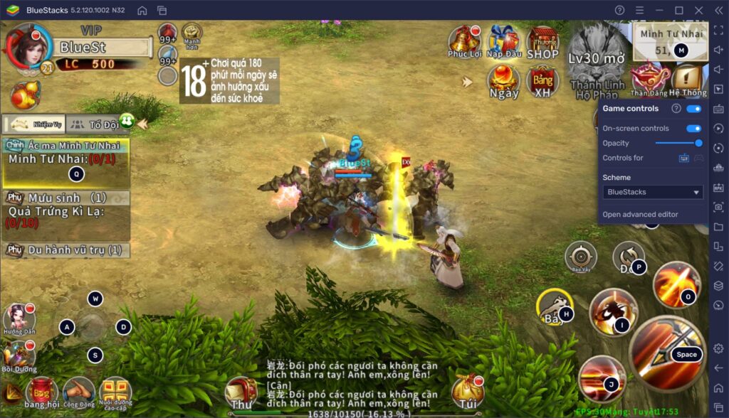 Chơi Phá Thiên Nhất Kiếm Skyblade trên PC: Điều khiển dễ dàng với Game ...