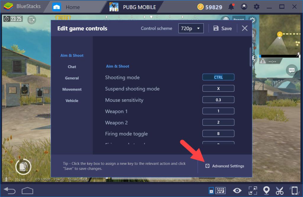 Sử dụng Combo Key của BlueStacks để hành động cực nhanh trong PUBG ...