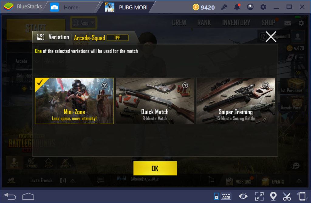 Cách chơi chế độ Mini-Zone trong PUBG Mobile | BlueStacks