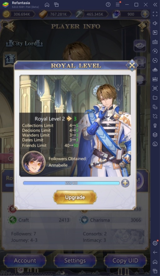 How to Raise Kingdom Power in Refantasia: Charm and Conquer | BlueStacks