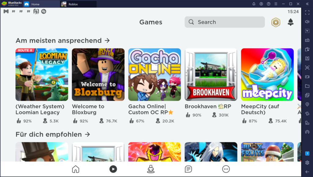 Roblox auf dem PC – Verwende die BlueStacks-Werkzeuge und in deinen ...