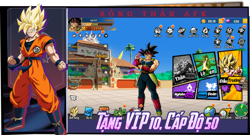Rồng Thần AFK: Game nhập vai đấu tướng rảnh tay đề tài Dragon Ball sắp ...