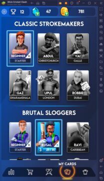 Stick Cricket Clash - A Guide to Character Cards | BlueStacks