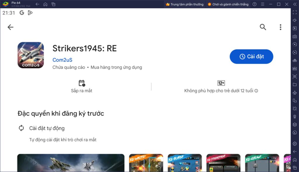Trở thành phi công thống trị bầu trời khi chơi Strikers1945: RE trên PC | BlueStacks