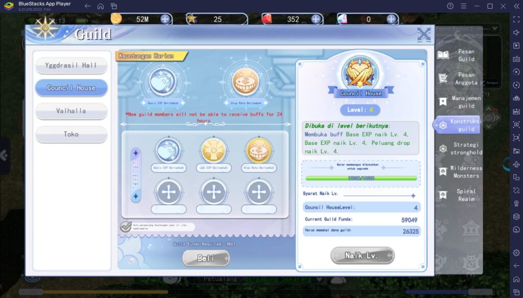 Cara Efektif Mendapatkan Resource Guild dan Unlock Buff Eksklusif di ...